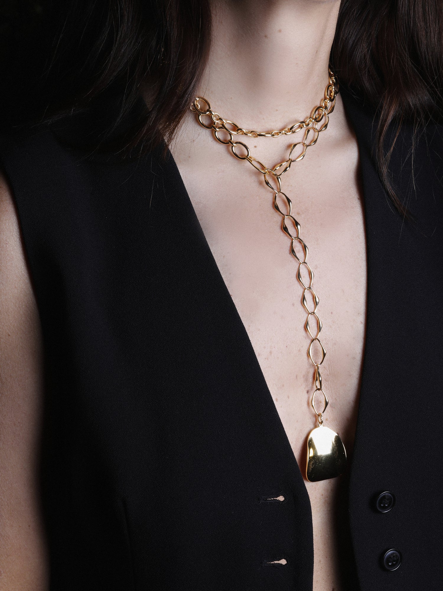 Gold Chain Necklace | Designer Chain Necklace – MOUNSER