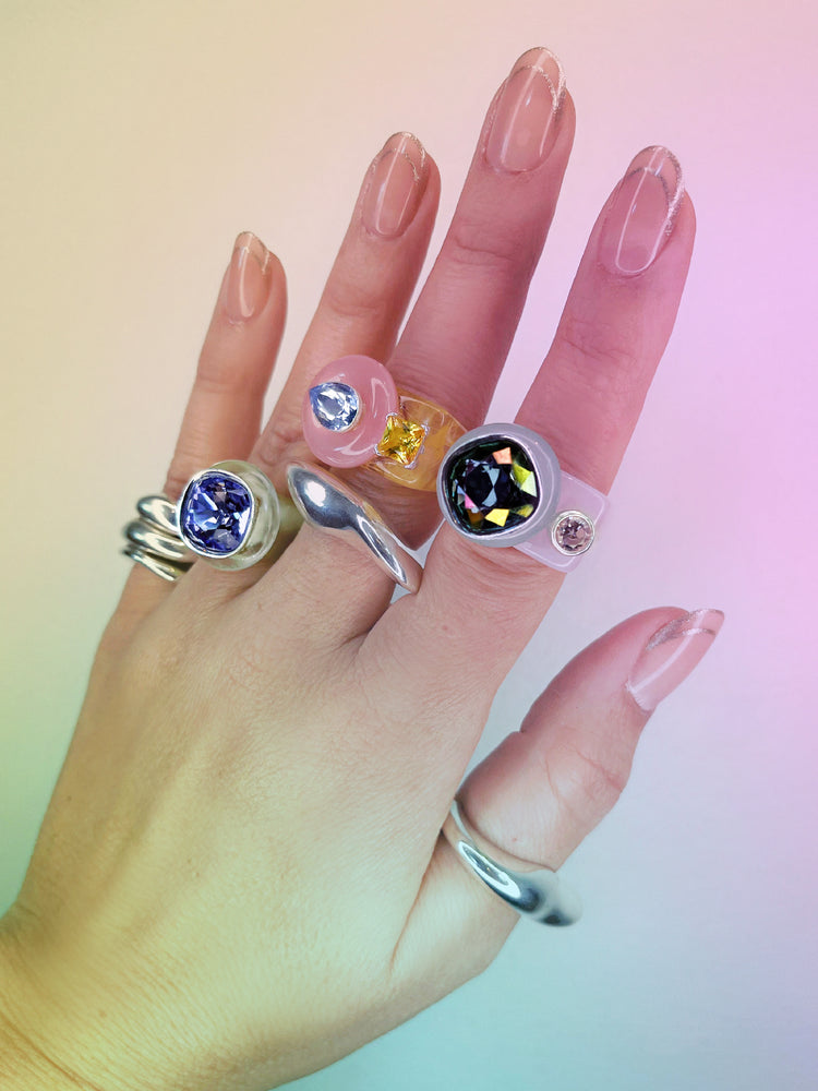 Unique Cocktail Rings | Colorful Acrylic Rings – Page 2 – MOUNSER