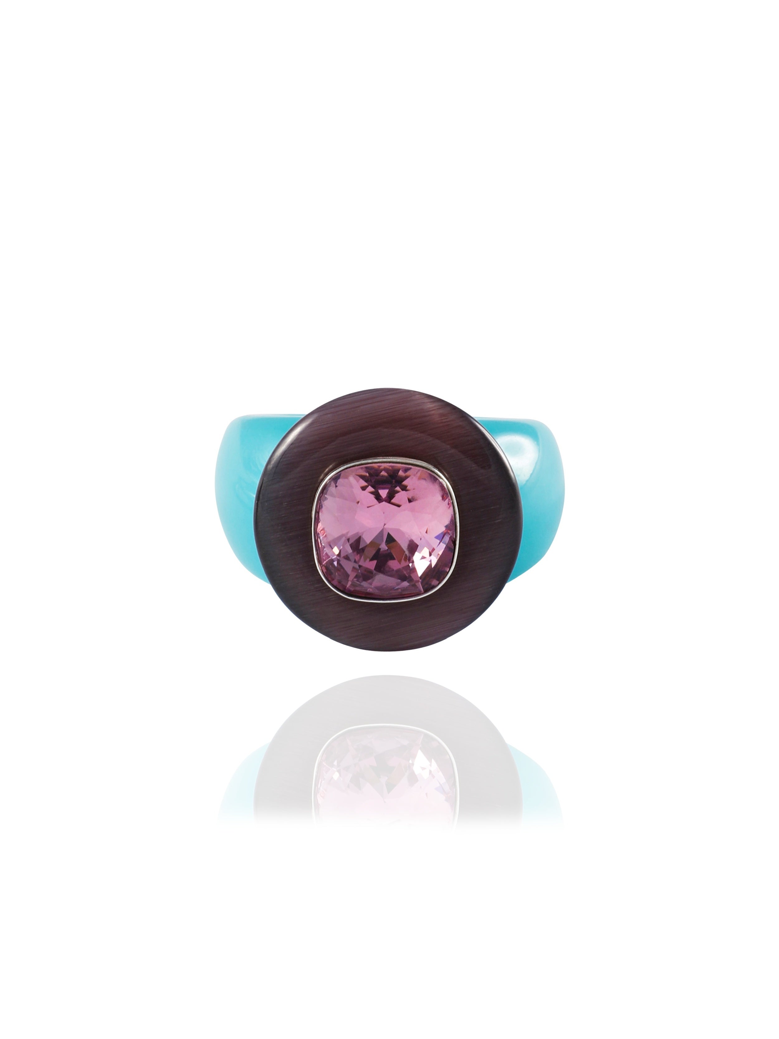 MOUNSER Rings | Bliss Ring in Plum Mostarda - Colorful Cocktail Ring