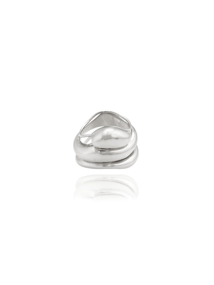 Sculptural Silver Ring | Handcrafted Sterling Silver Jewelry – MOUNSER