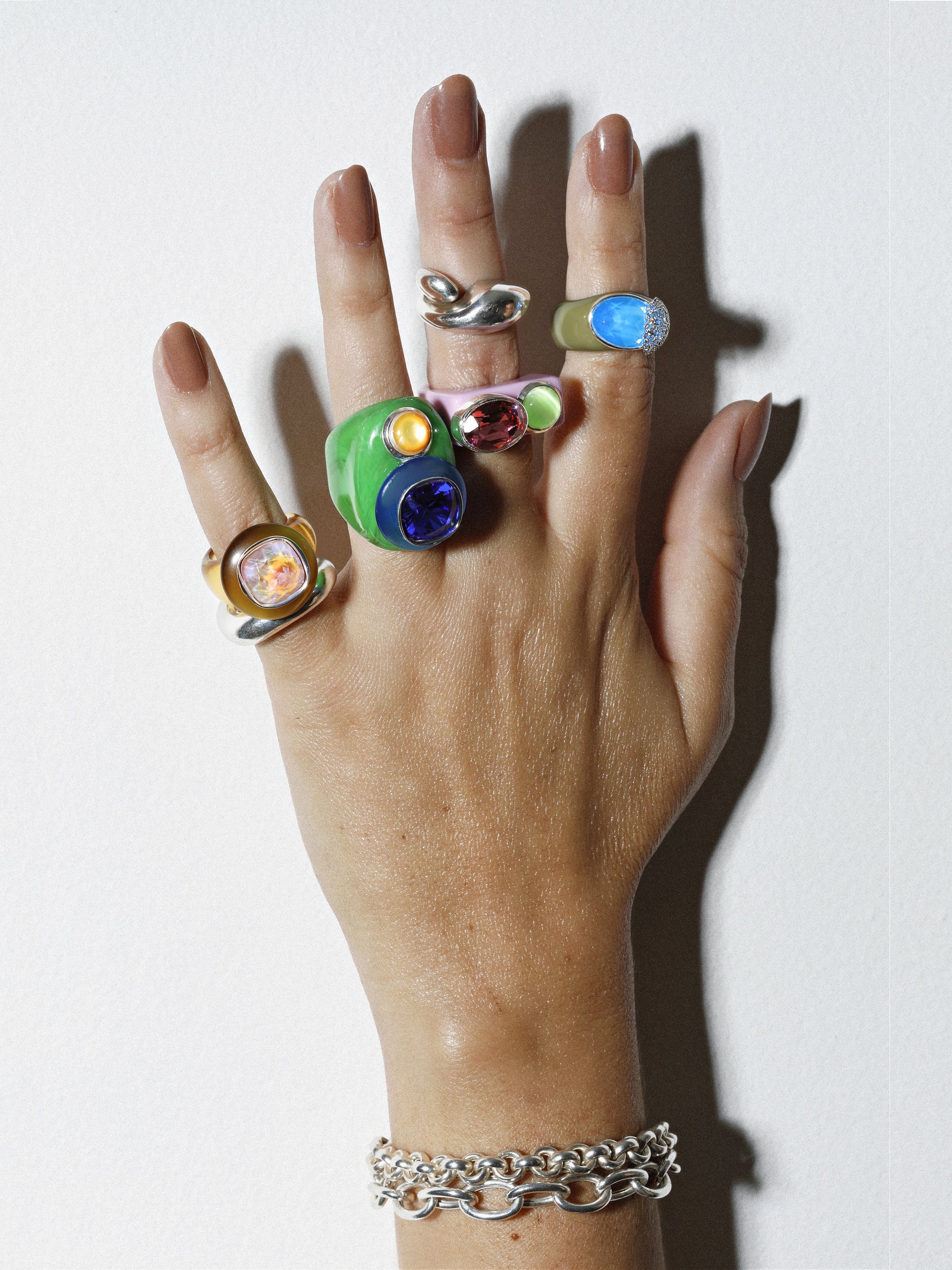 Unique Cocktail Rings | Colorful Acrylic Rings – MOUNSER