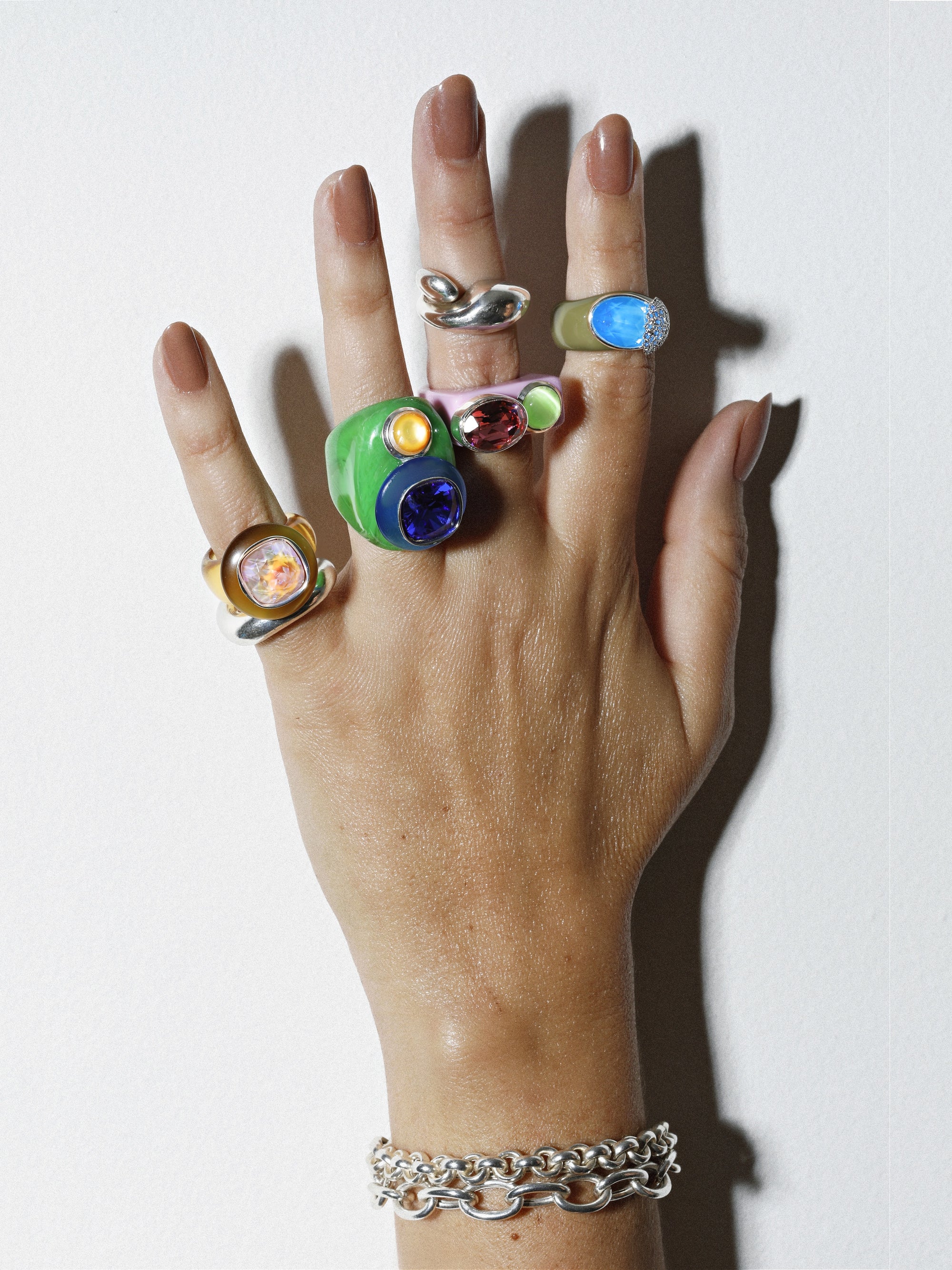 Unique Cocktail Rings | Colorful Acrylic Rings – MOUNSER