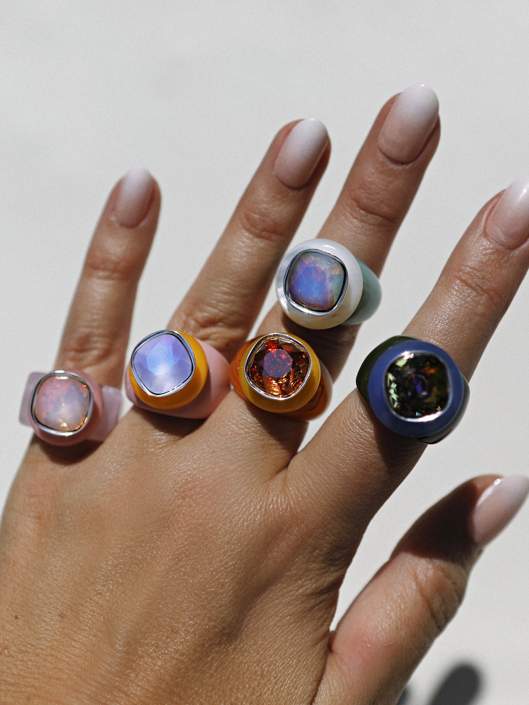 Pink Designer Cocktail Ring | Vibrant Ring Designs – MOUNSER