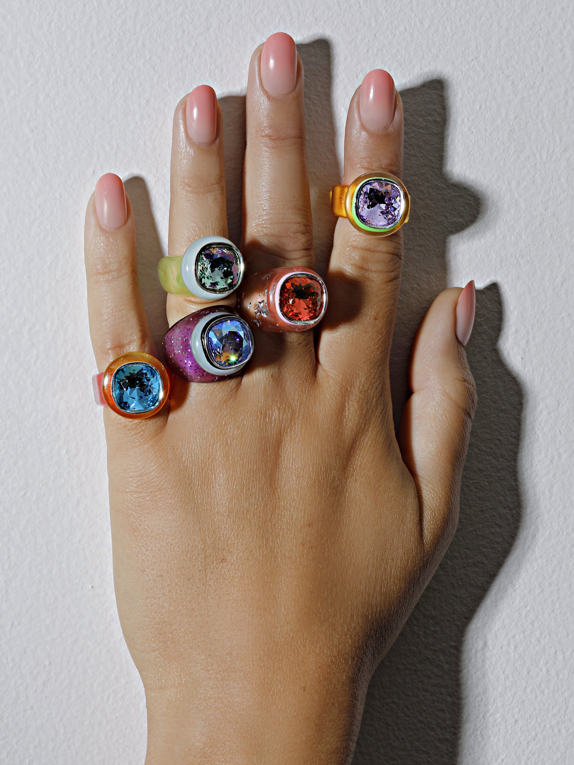 Unique Cocktail Rings | Colorful Acrylic Rings – Page 2 – MOUNSER
