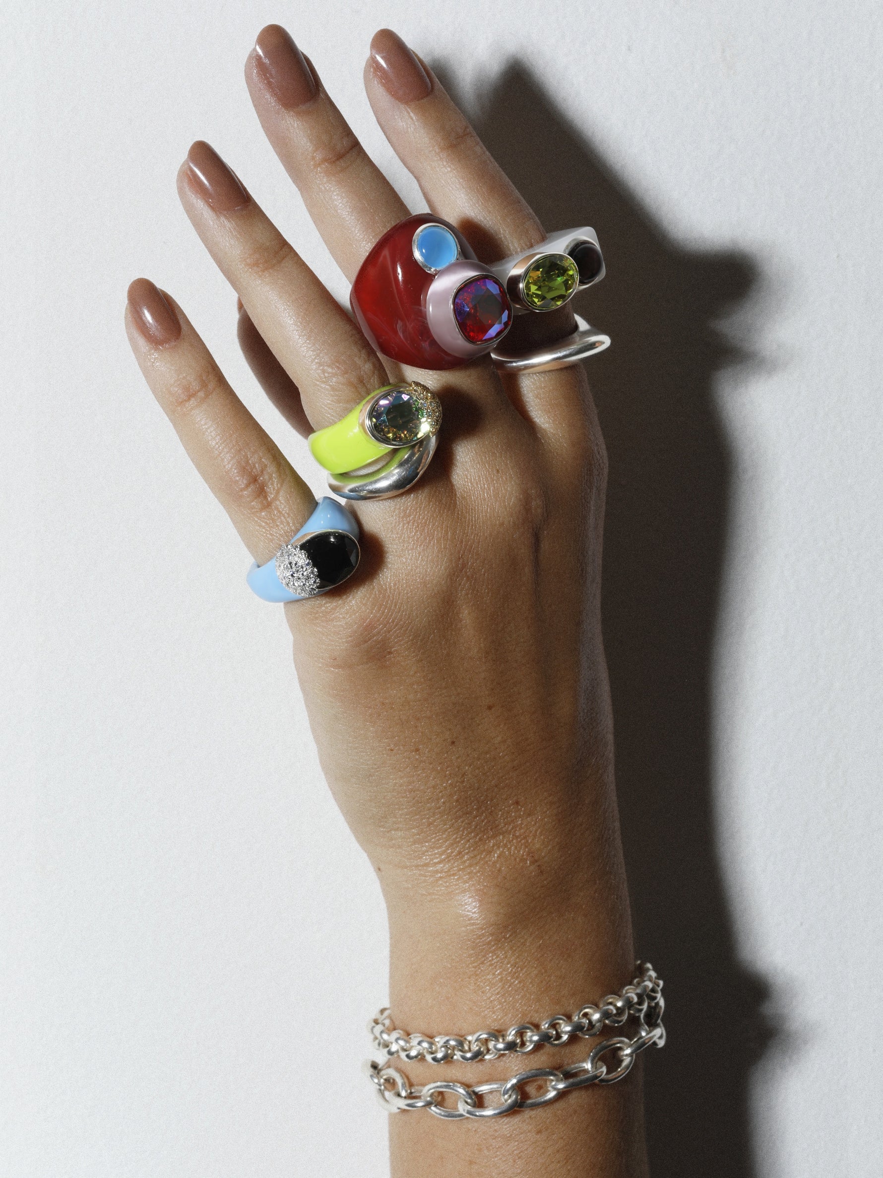 Unique Cocktail Rings | Colorful Acrylic Rings – MOUNSER